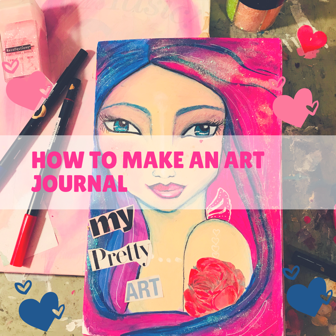 How to Make Your Own Art Journal - Pink Spark Studio