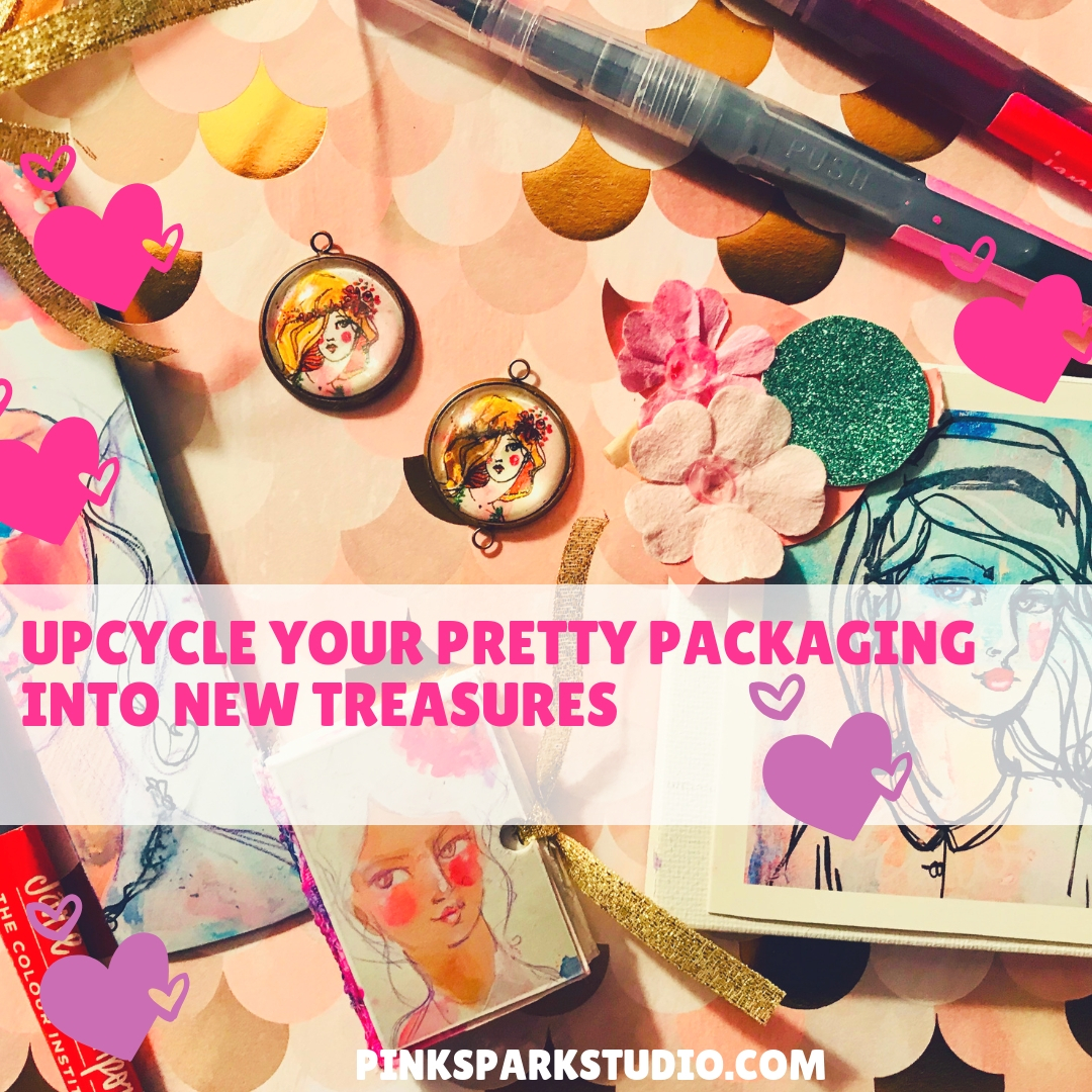 Upcycle Art Supplies Box - Pink Spark Studio