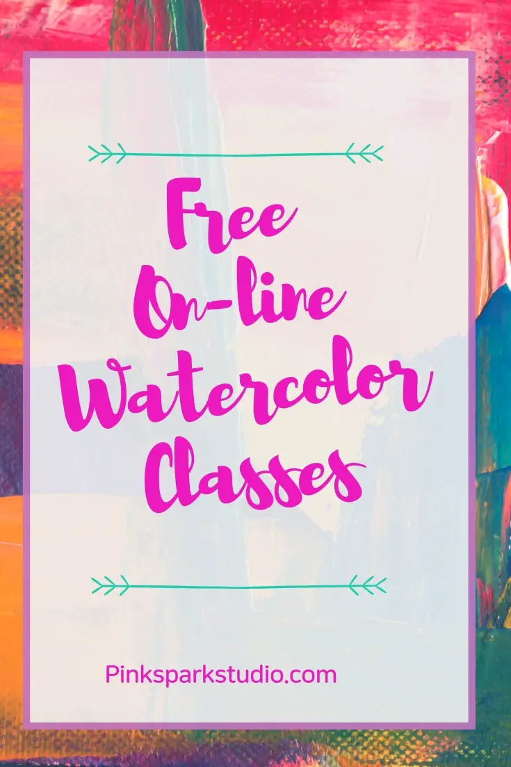 Best Online Watercolor Classes - Pink Spark Studio