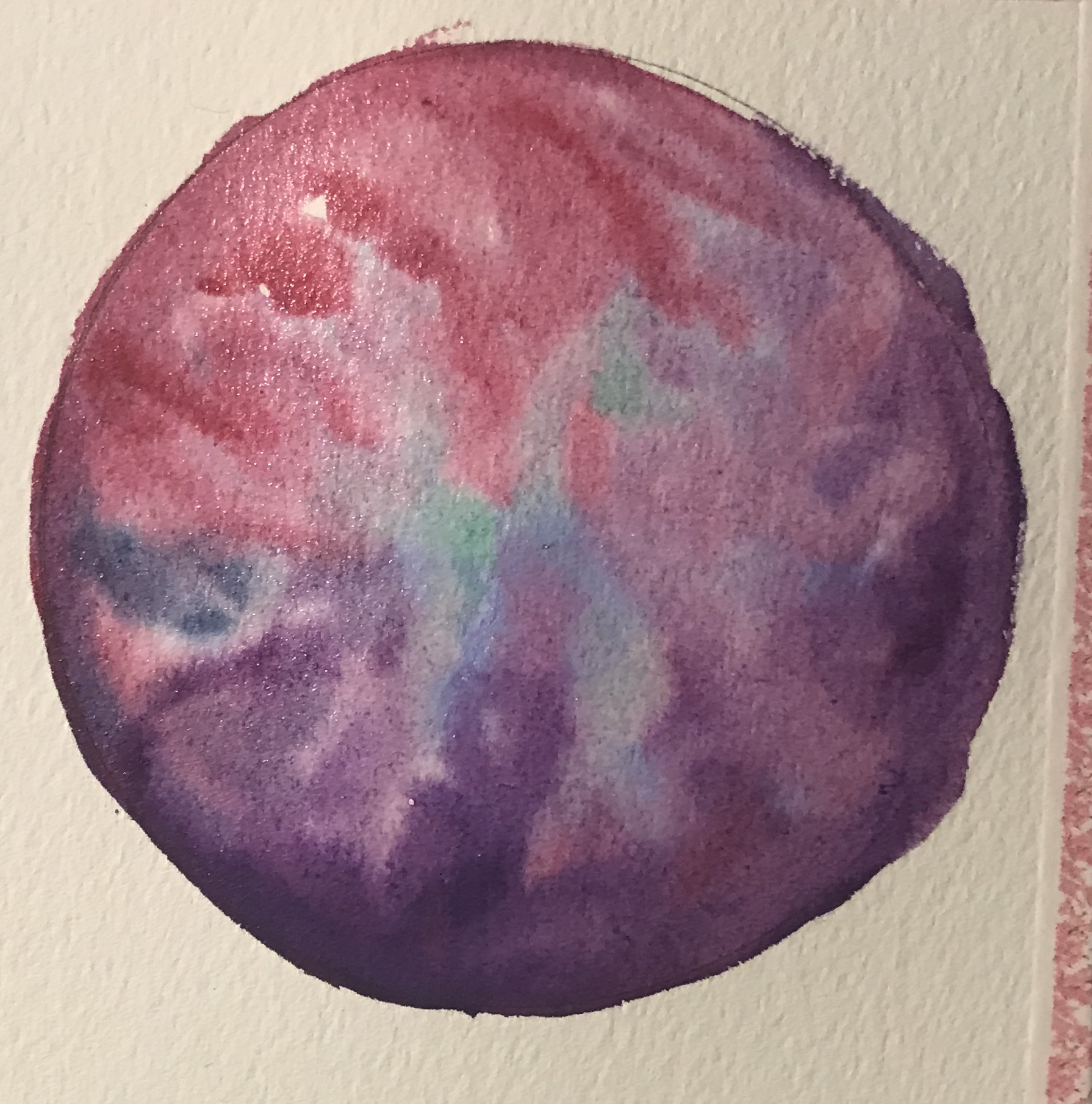 how to paint a watercolor galaxy - Pink Spark Studio