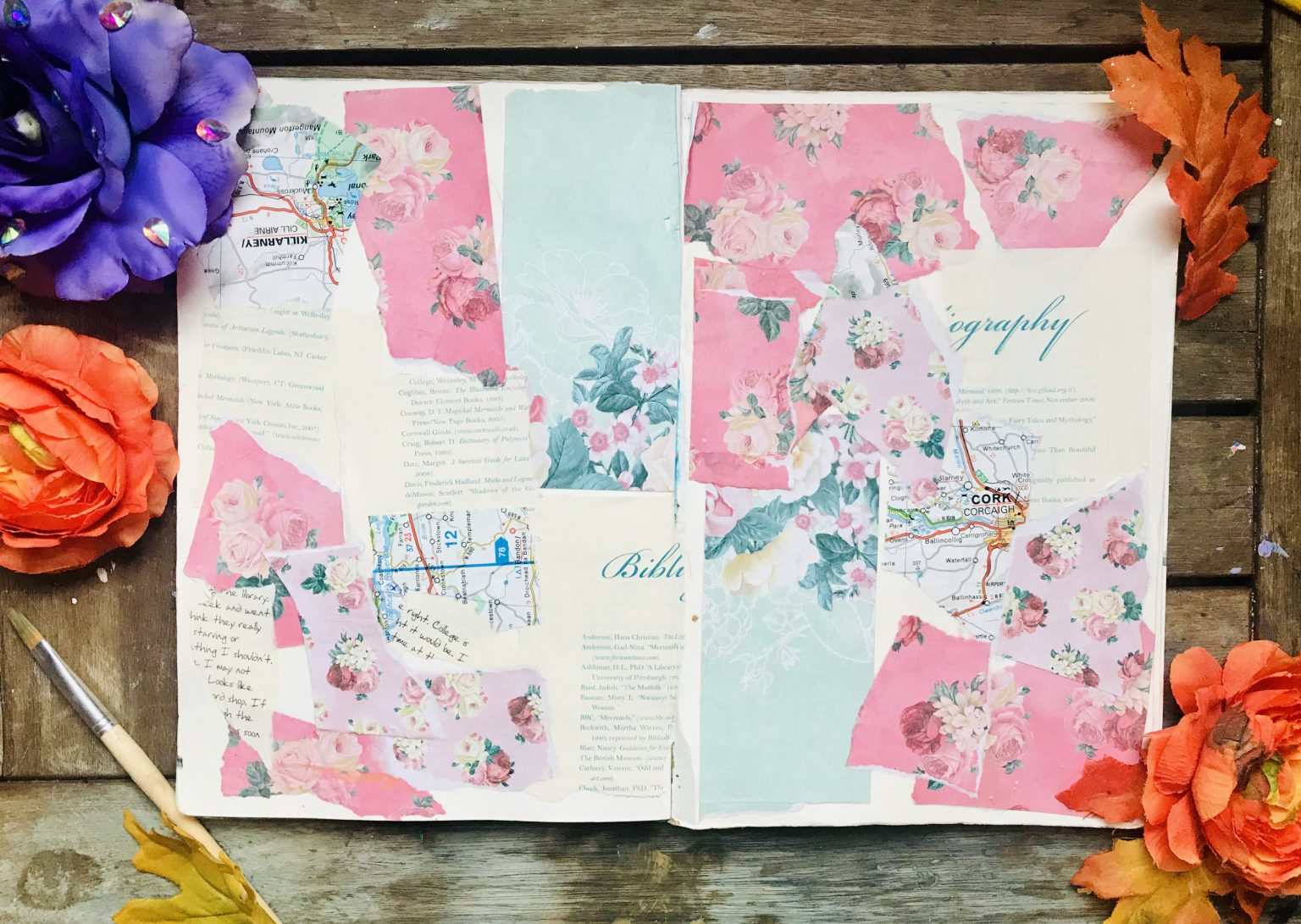 Intro to Mixed Media Collage - Pink Spark Studio
