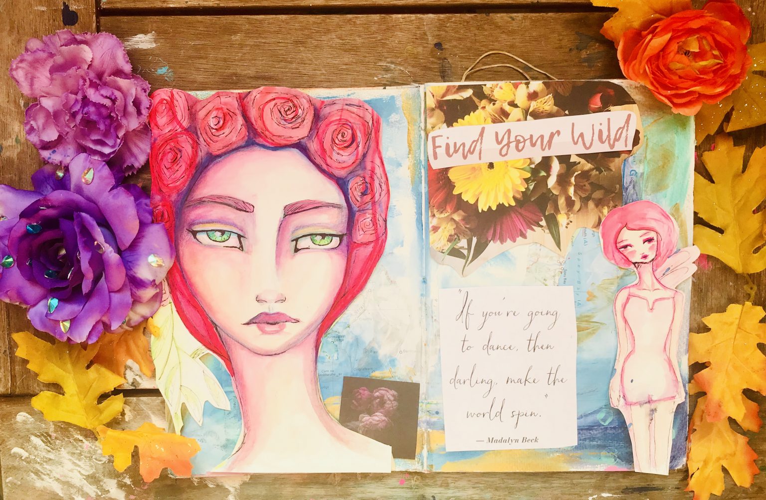 Intro to Mixed Media Collage - Pink Spark Studio