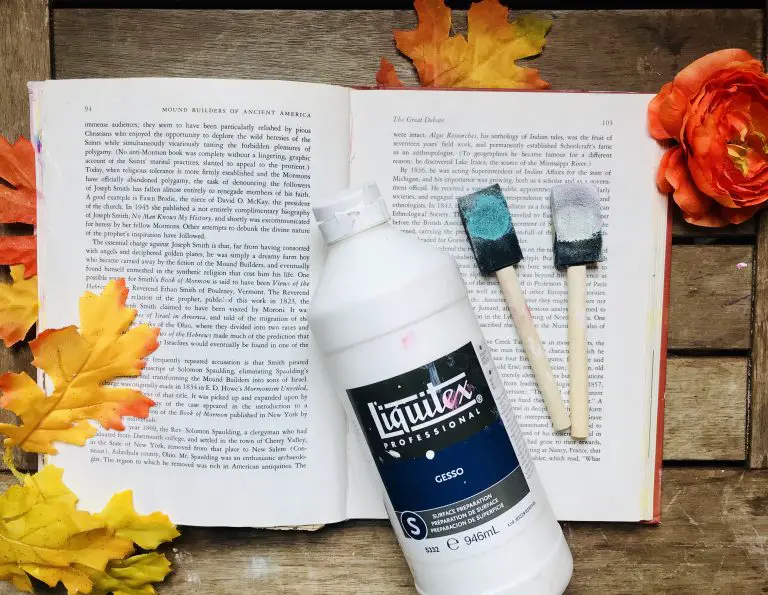 art journal in an old book - Pink Spark Studio