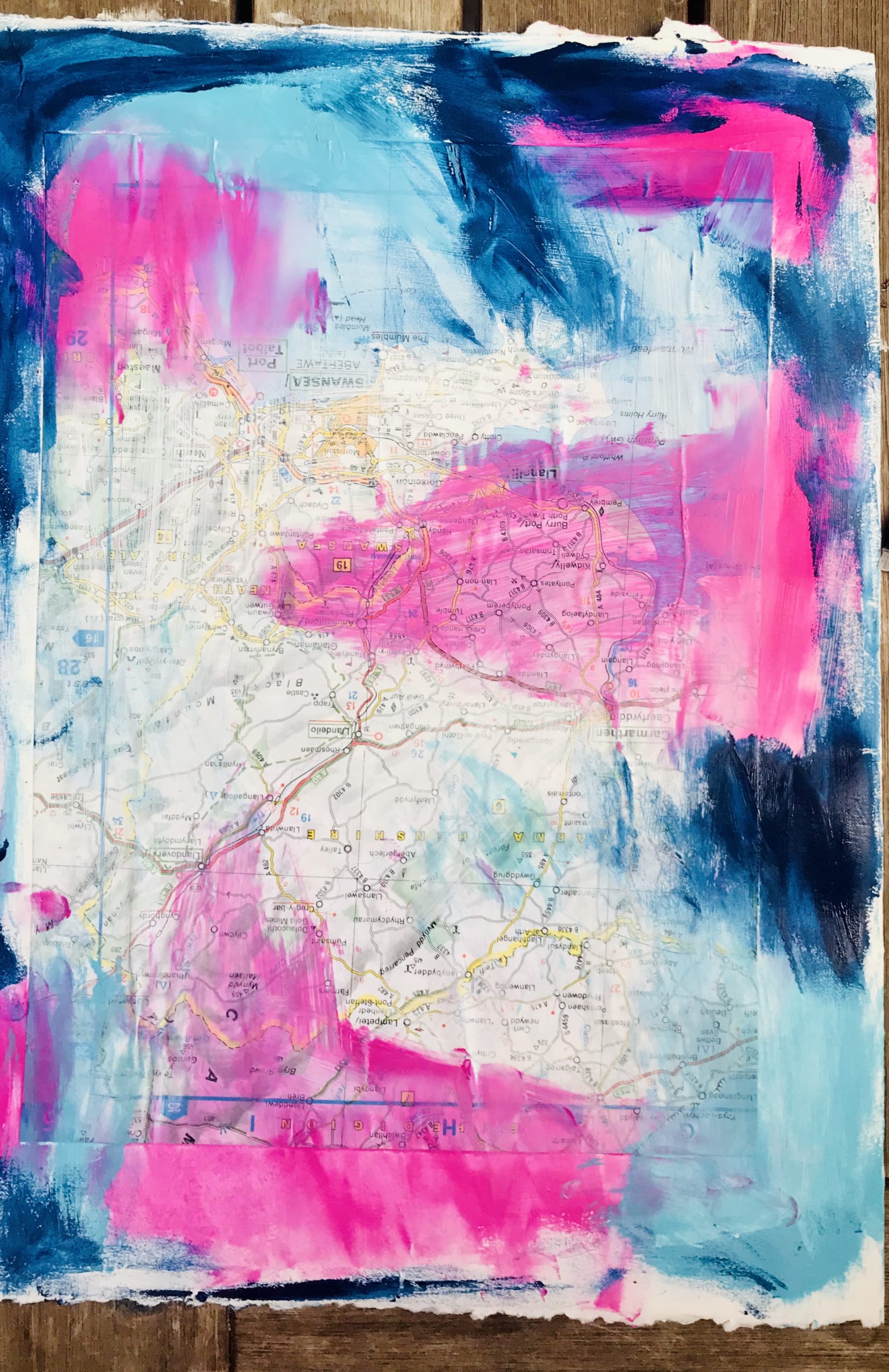 Intro to Mixed Media Collage - Pink Spark Studio