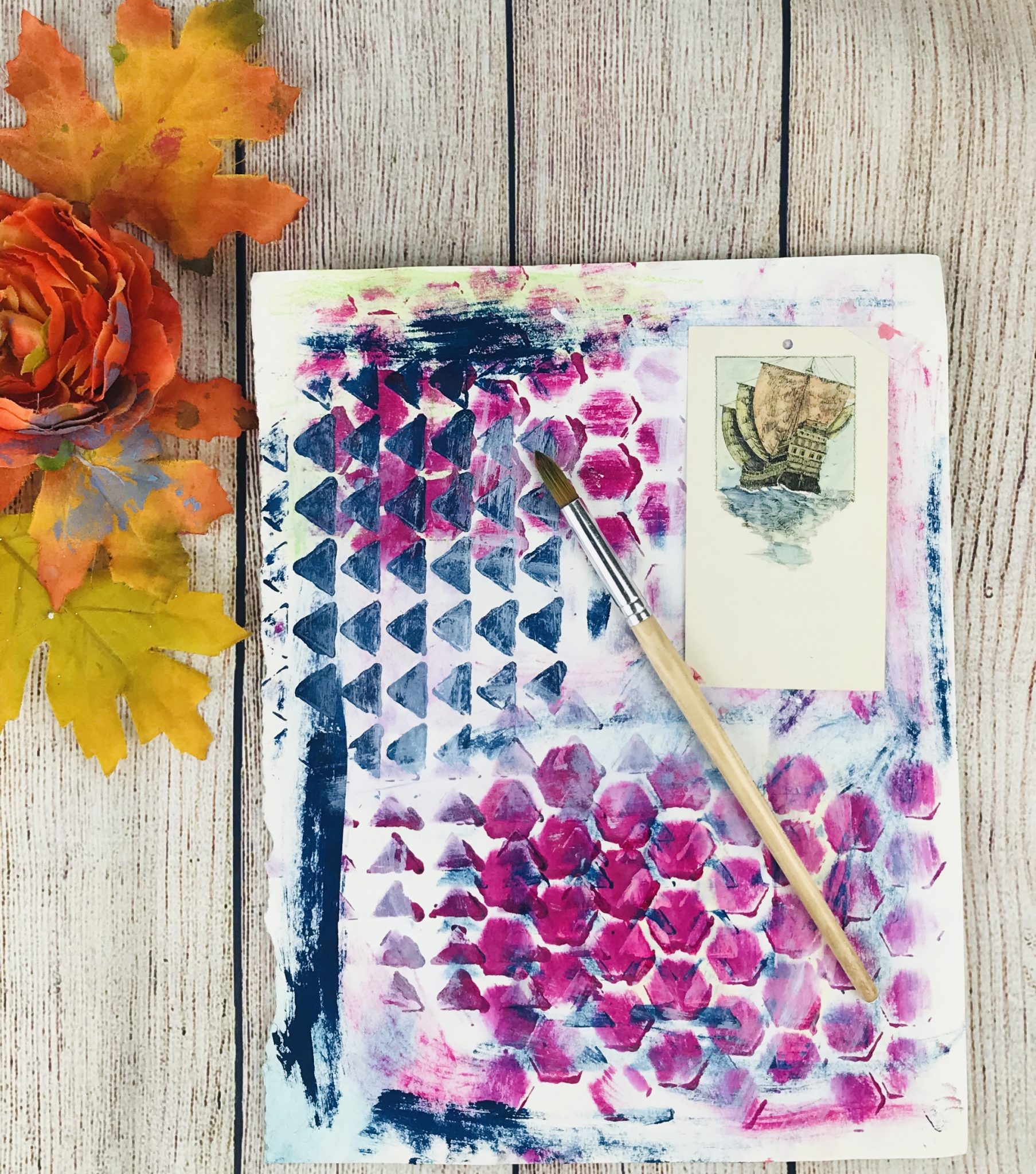 Make Your Own Collage Paper Pink Spark Studio