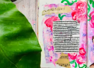 Book Page Art for Art Journaling and Bonus Ideas - Pink Spark Studio