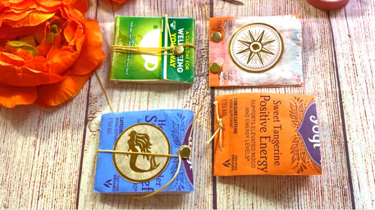 Tea Bag Art Journal Tutorial - Pink Spark Studio